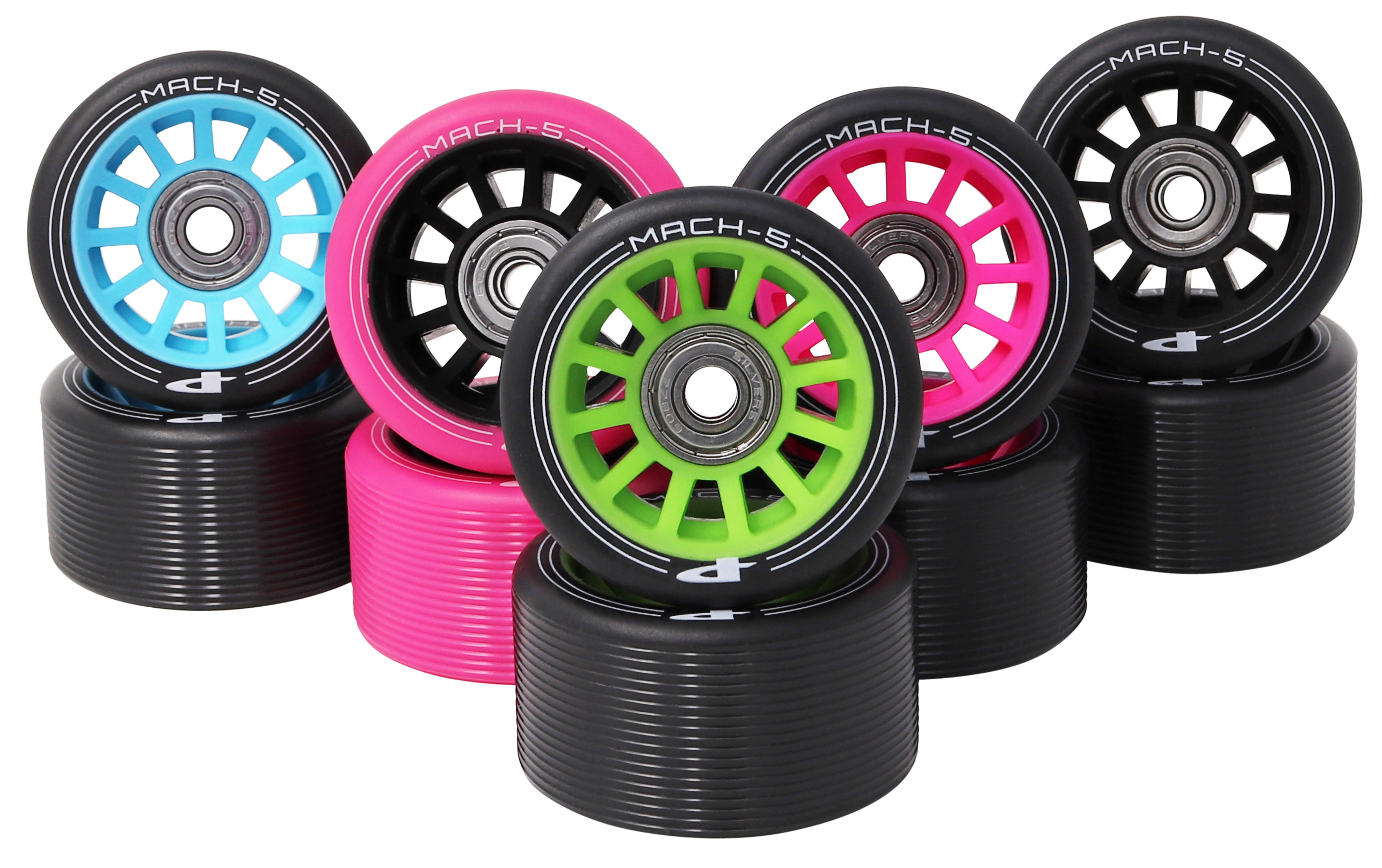 Pacer Mach 5 Wheels with Bearings at Pro Skater Shop